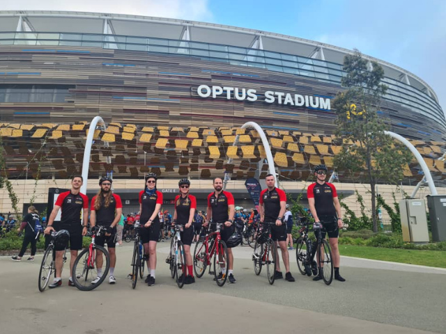 Team MAX Plant's first MACA Cancer 200 charity ride